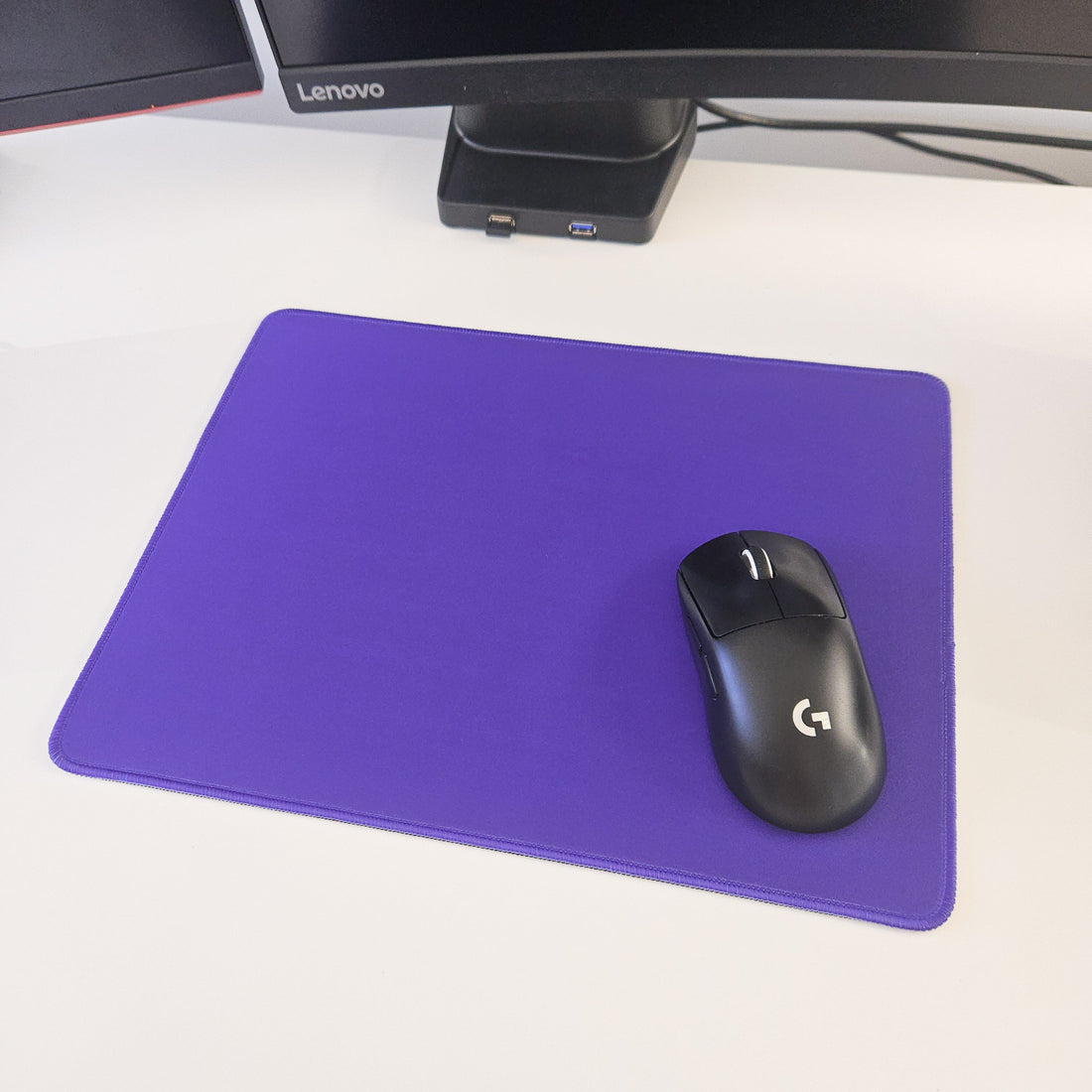 Purple Mouse Pad - Premium Solid Colour Mouse Pad – Custom Mouse Pad