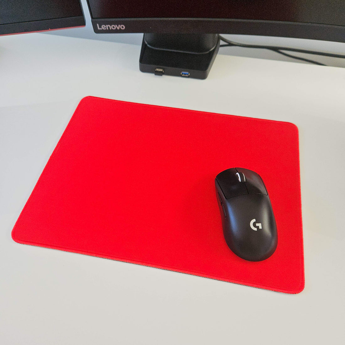 Red Mouse Pad - Premium Solid Colour Mouse Pad – Custom Mouse Pad